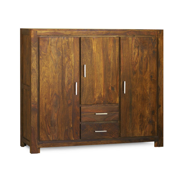 Massivmoebel24 Metro Life 140cm Solid Wood Sideboard | Wayfair.co.uk